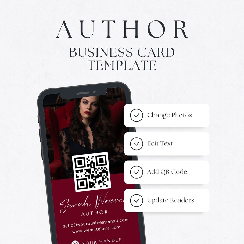 Writer Business Card - Etsy