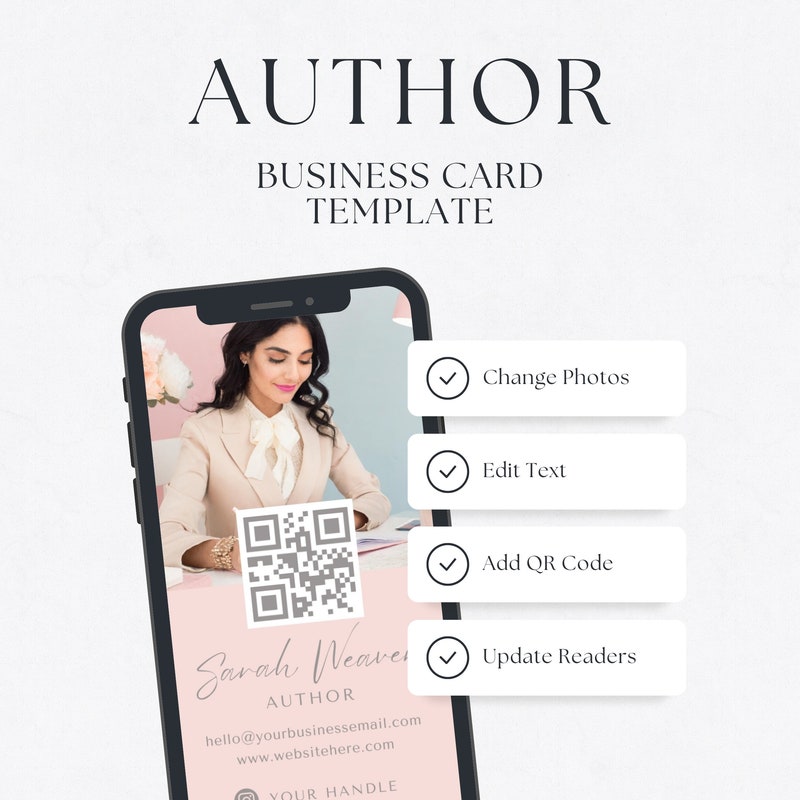Writer Business Card - Etsy