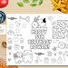Editable Farm Kids Coloring Page | Farm Birthday Placemat | Any Age ...