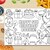 Editable Farm Kids Coloring Page Farm Birthday Placemat Any Age ...