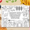 Editable Mini Golf Birthday Coloring Page Hole in One Party Sports ...