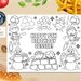 Editable Snowball Fight Coloring Page | Placemat Coloring Page | Any ...