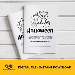 Halloween Activity Booklet | Coloring Booklet for Halloween | Printable ...