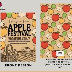 Apple Festival Invite | Editable Apple Harvest Invitation | Digital ...