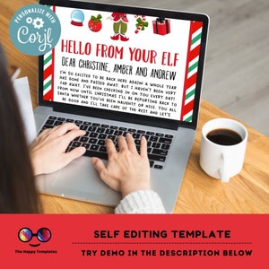 Editable Elf Hello Letter | Hello Letter Christmas | Elf Christmas ...