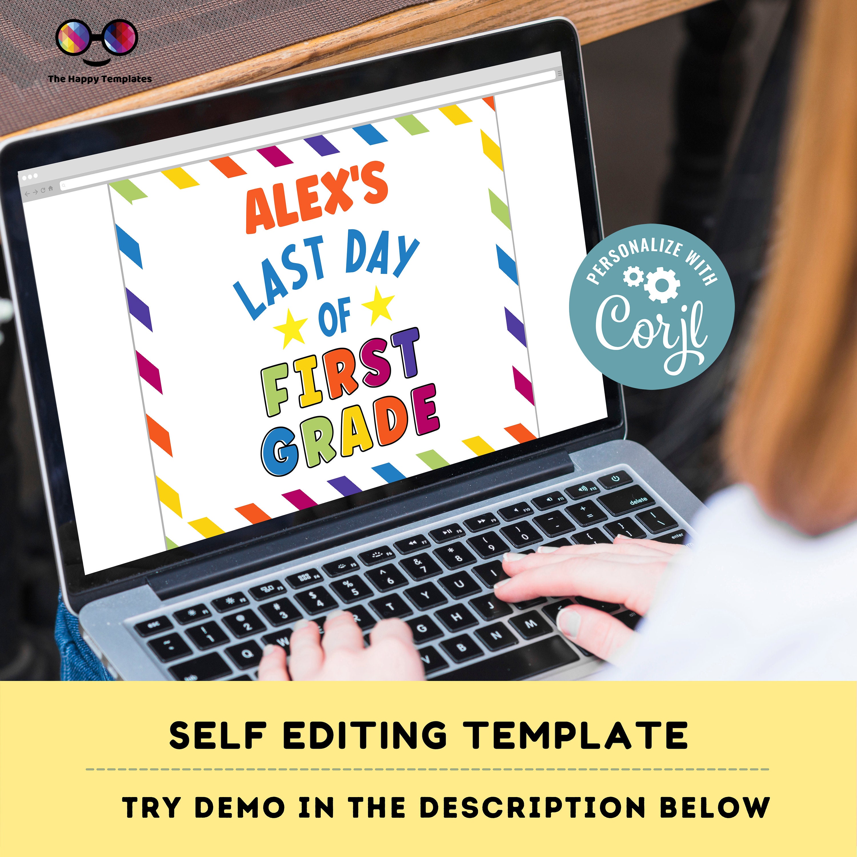 Editable Last Day of 1st Grade | First Grade Sign | Last Day of 1st ...