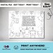 Editable Woodland Coloring Page | First Birthday Coloring Page | Any ...