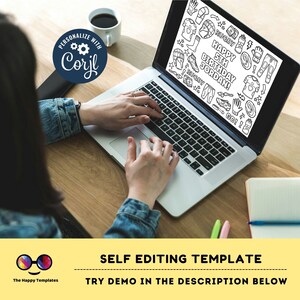 Editable Rugby Birthday Coloring Page | Sports Party | Rugby Coloring ...