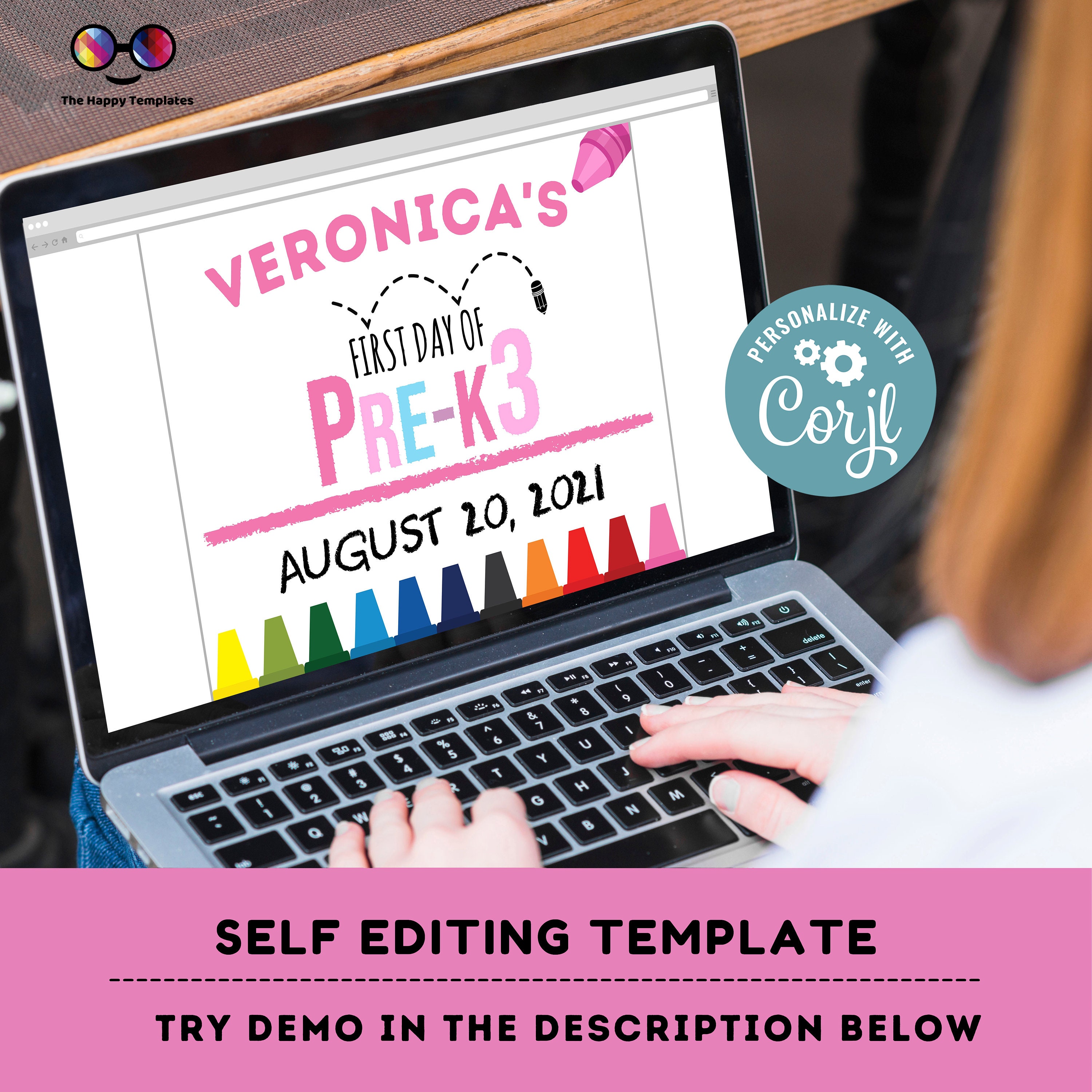 Editable First Day of Pre-k3 Pre-k3 Sign 1st Day of Pre-k3 - Etsy