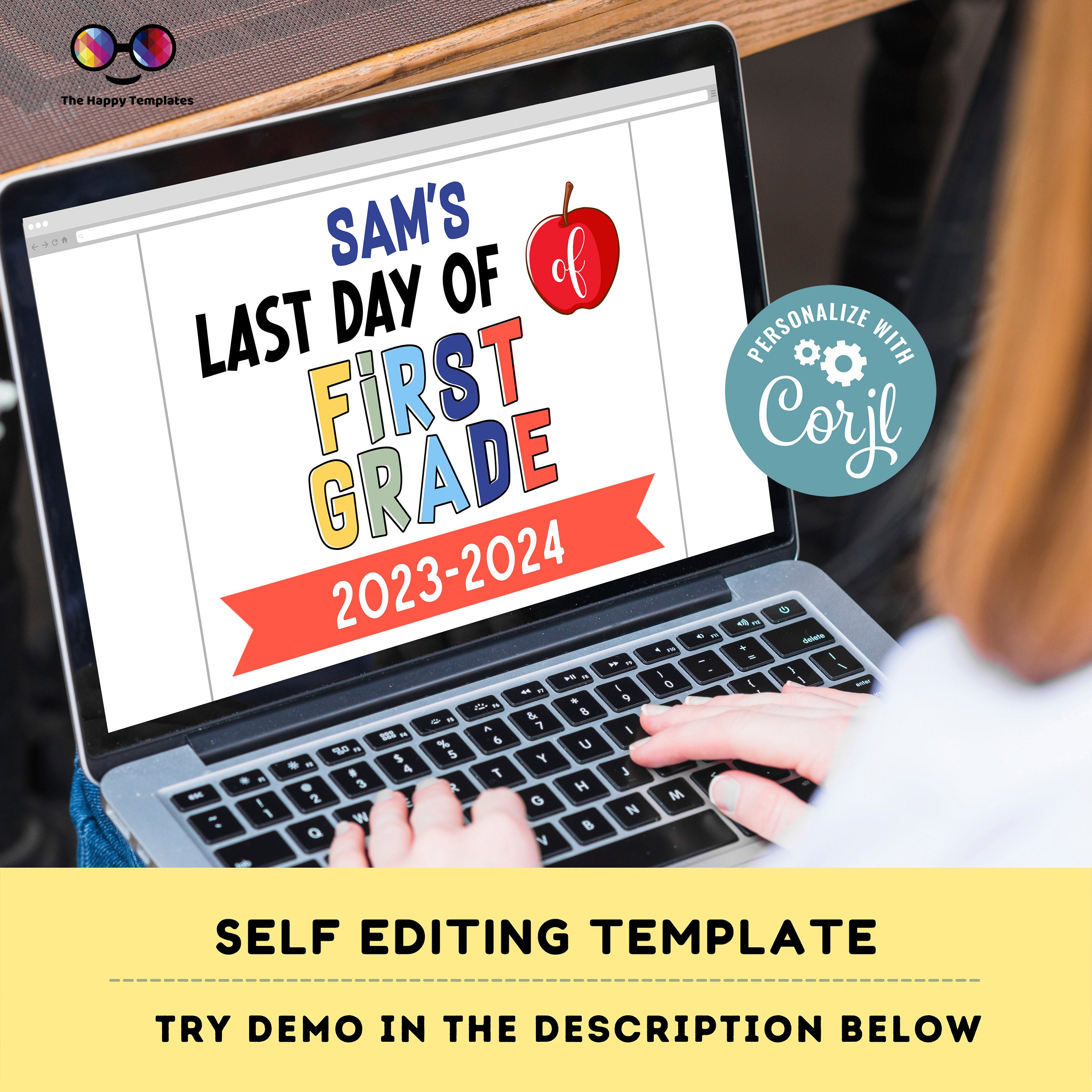 Editable Last Day of 1st Grade | First Grade Sign | Last Day of 1st ...