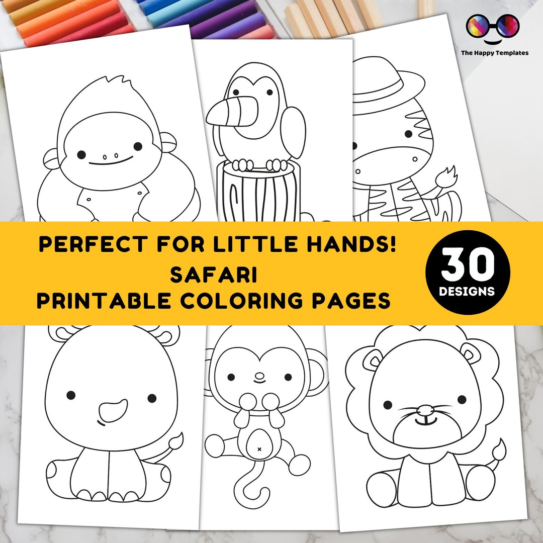 Jungle Coloring Pages Safari Birthday Activity Safari Coloring Pages ...