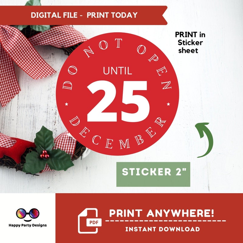 Do Not Open Until - Etsy