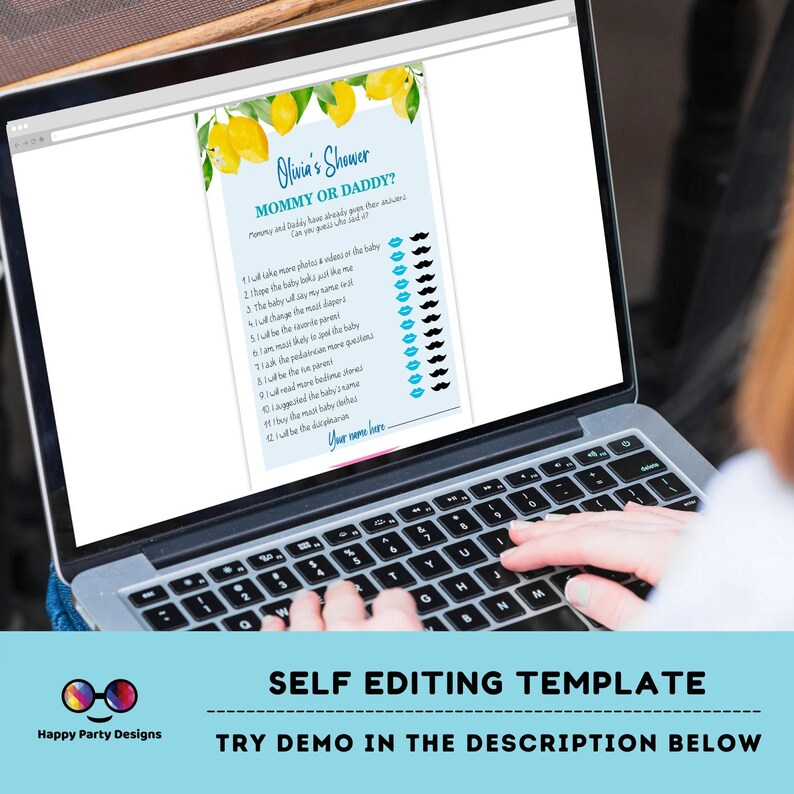 EDITABLE Lemons Baby Shower Games Bundle Lemons Baby Shower - Etsy