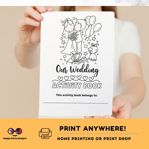 Wedding Kids Activity Booklet | Coloring Book for Wedding | Printable Activity Booklet Wedding ...