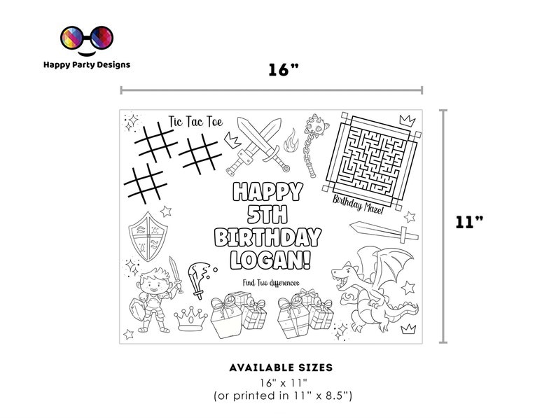 Editable Knights and Dragons Coloring Activity Page | Knights and ...