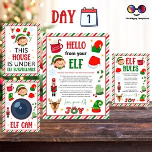 24 Day Elf Mega Bundle Elf Kit Elf Games Elf Notes Elf Activities Elf ...