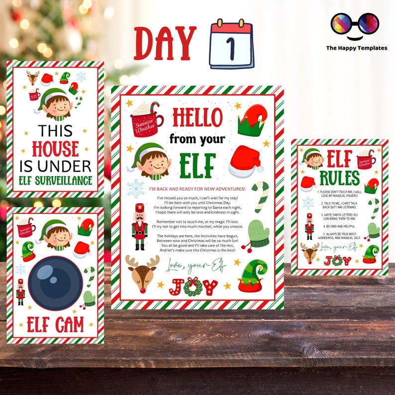 24 Day Elf Mega Bundle Elf Kit Elf Games Elf Notes Elf Activities Elf ...
