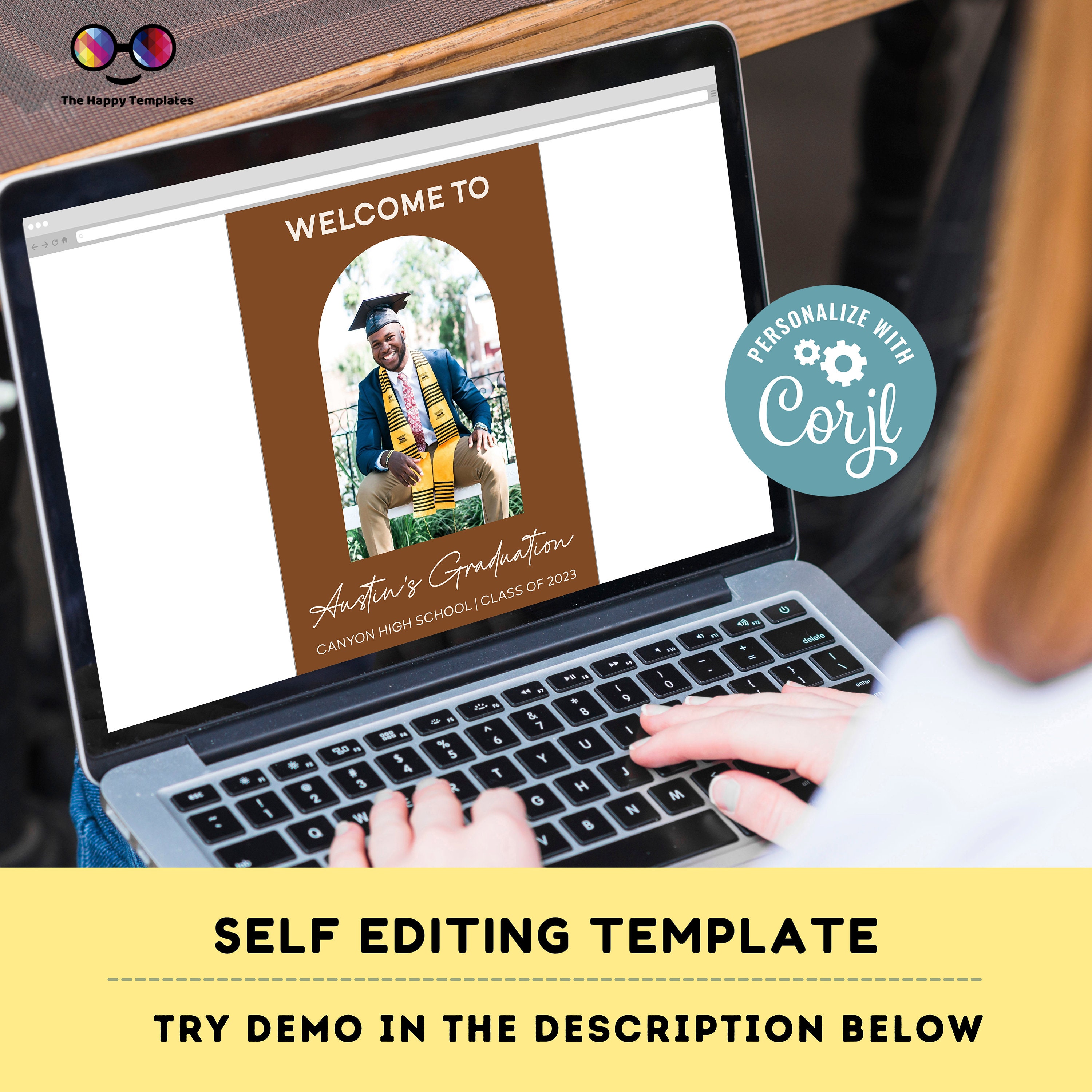 EDITABLE Graduation Welcome Sign Graduation Photo Sign - Etsy