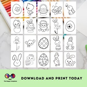 Easter Coloring Pages 5 | Easter Party Activity | Preschooler ...