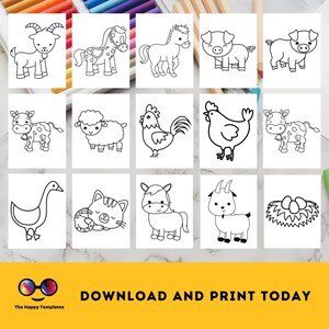 Farm Printable Coloring Pages | for Kids | Farm Coloring Pages for ...