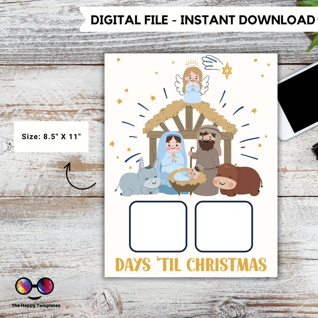 Printable Days Until Christmas Countdown | Countdown Christian ...