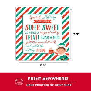 Official North Pole Hot Cocoa Bomb | Elf Hot Chocolate Bomb Tag | Elf ...
