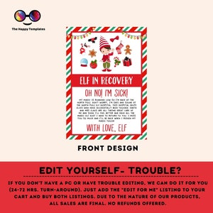 EDITABLE Elf Recovery Letter | Elf Touched | Elf Lost Magic | Elf I'm ...