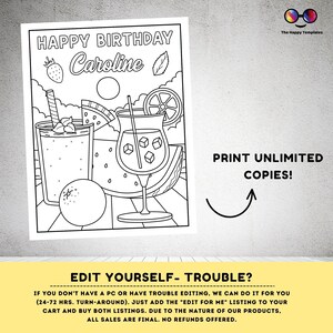 Lemonade Coloring Pages | Two Sweet | Lemon Party | Lemonade Stand Kid ...