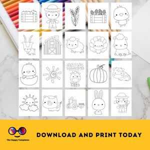 Farm Printable Coloring Pages | for Kids | Farm Coloring Pages for ...