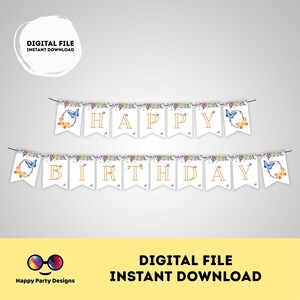 Happy Birthday Wildflower Banner | Wildflower Party | First Birthday ...