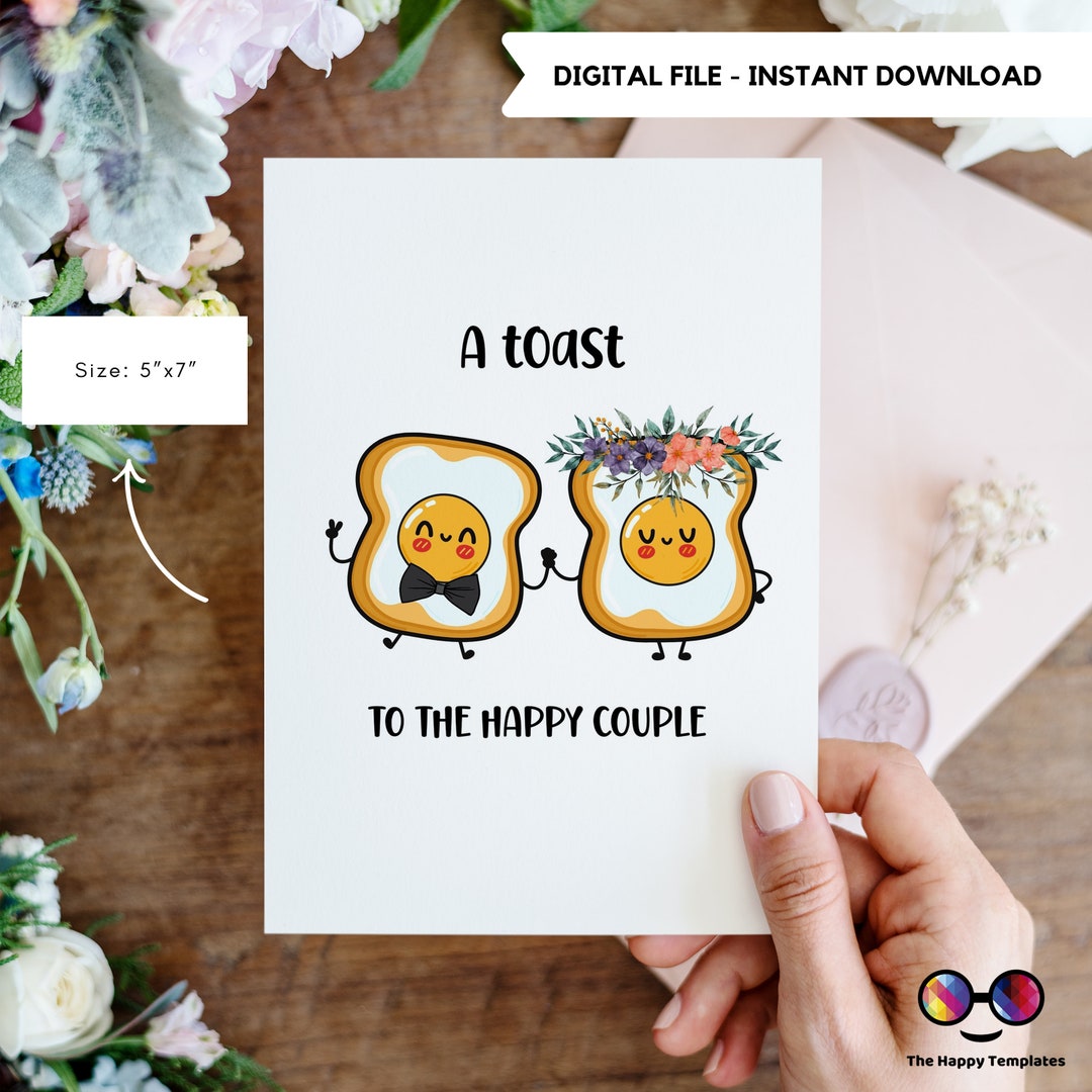 Printable Greeting Card | Congratulations on Your Wedding | Wedding ...