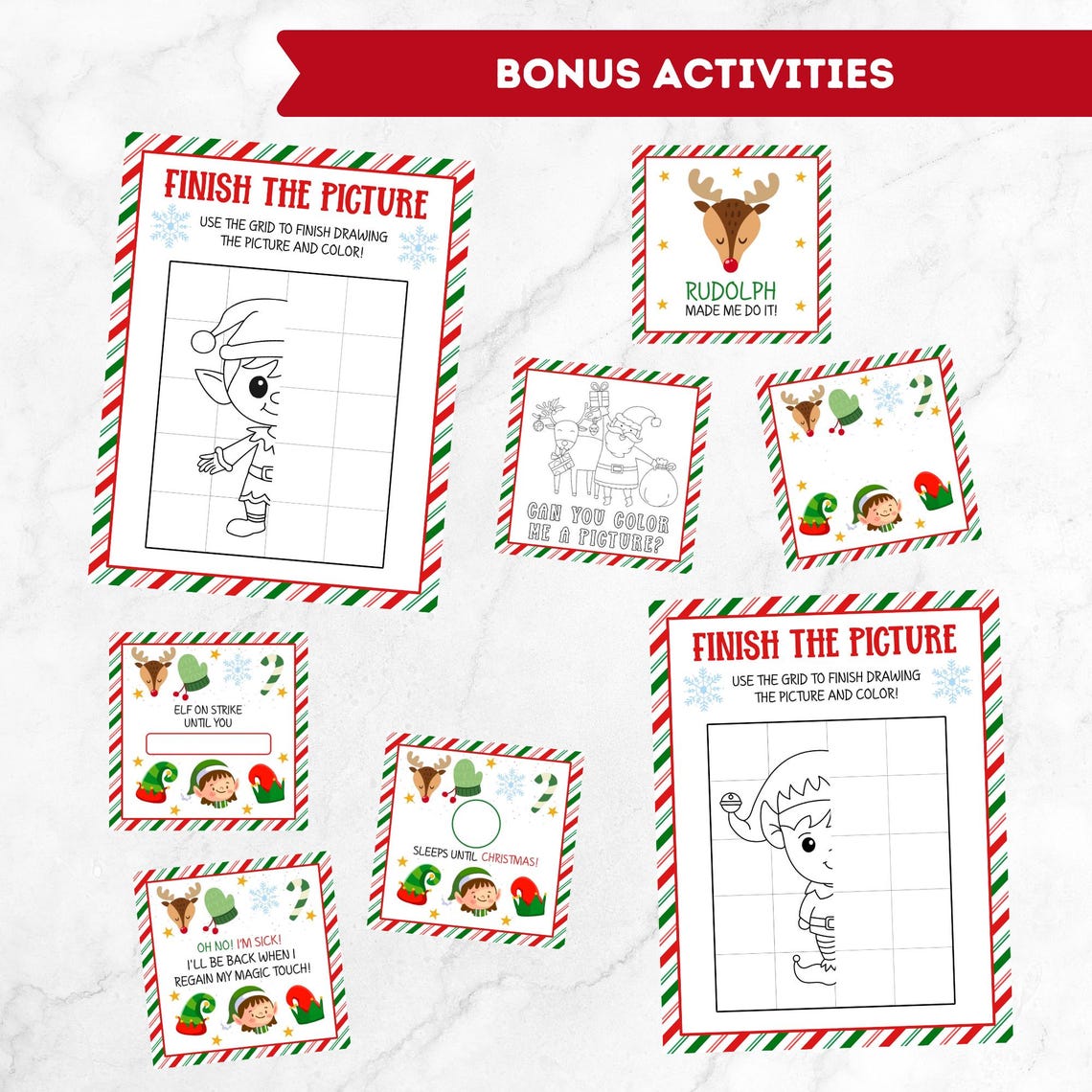 24 Day Elf Mega Bundle Elf Kit Elf Games Elf Notes Elf Activities Elf ...