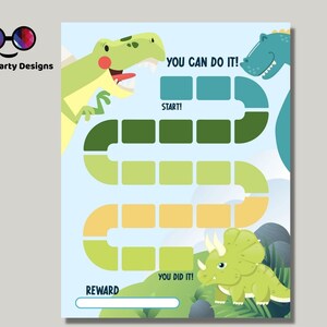 Printable Dinosaur Reward Chart | Dino Behavior Chart | Daily Chore ...