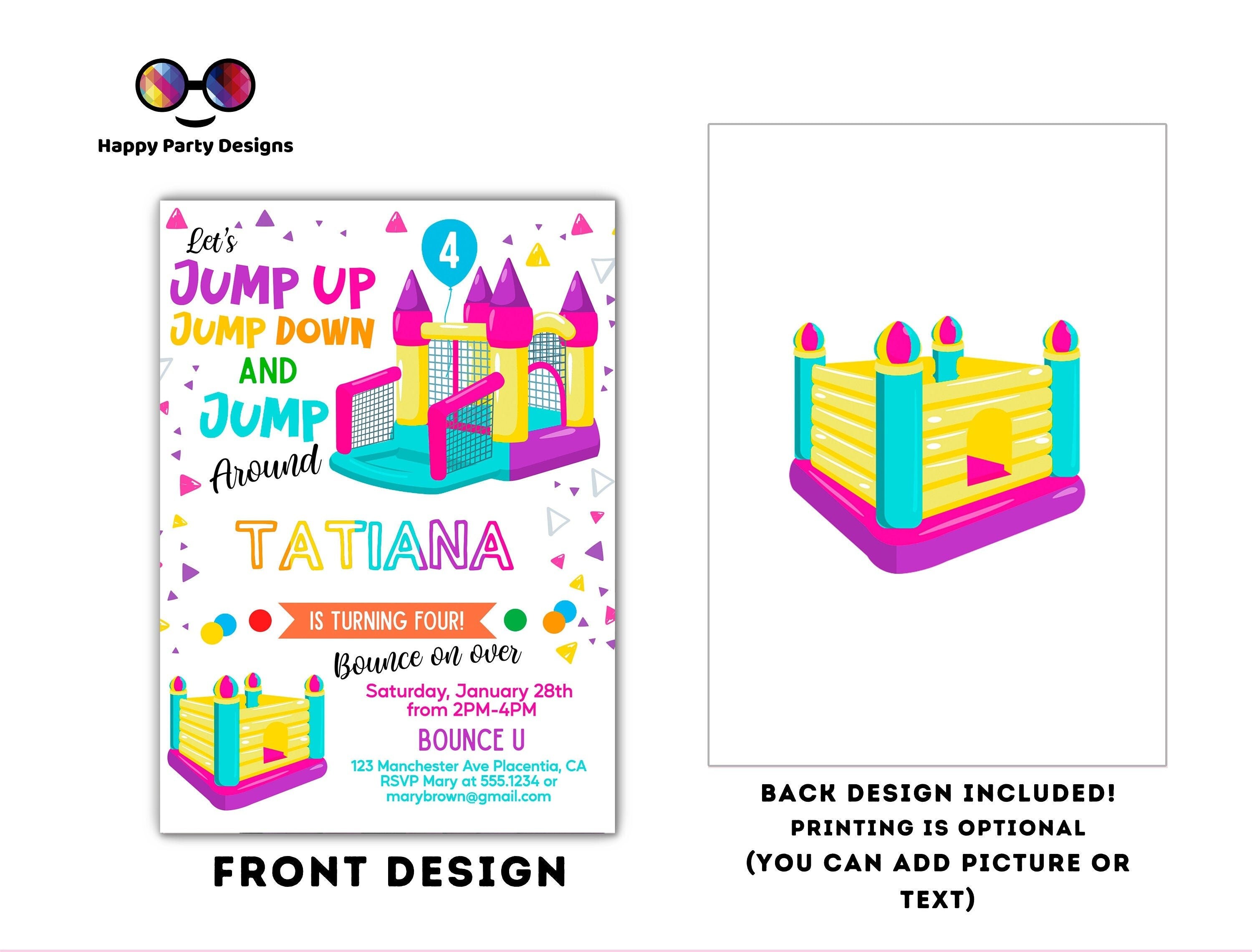 Editable Bounce House Invitation Digital Bounce House Invite - Etsy
