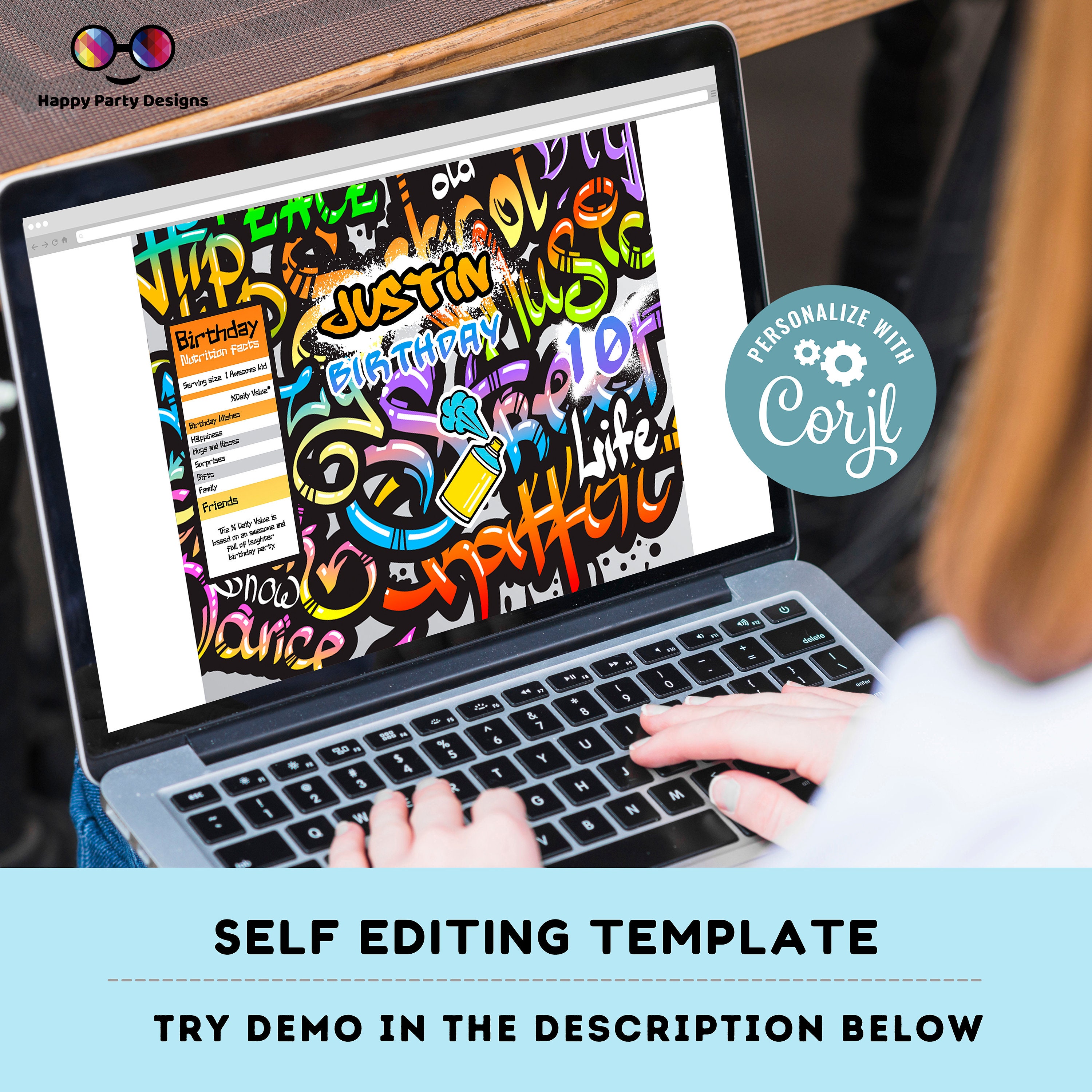 Editable Graffiti Chip Bag Digital Graffiti Printable Chip - Etsy