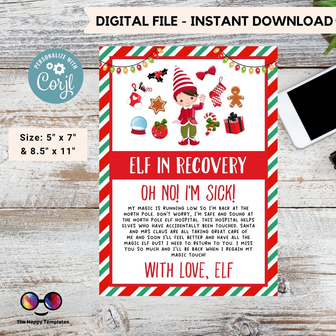 EDITABLE Elf Recovery Letter | Elf Touched | Elf Lost Magic | Elf I'm ...