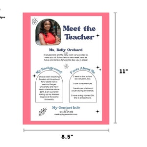 Editable Meet the Teacher Modern Templates Bundle Meet the Teacher ...