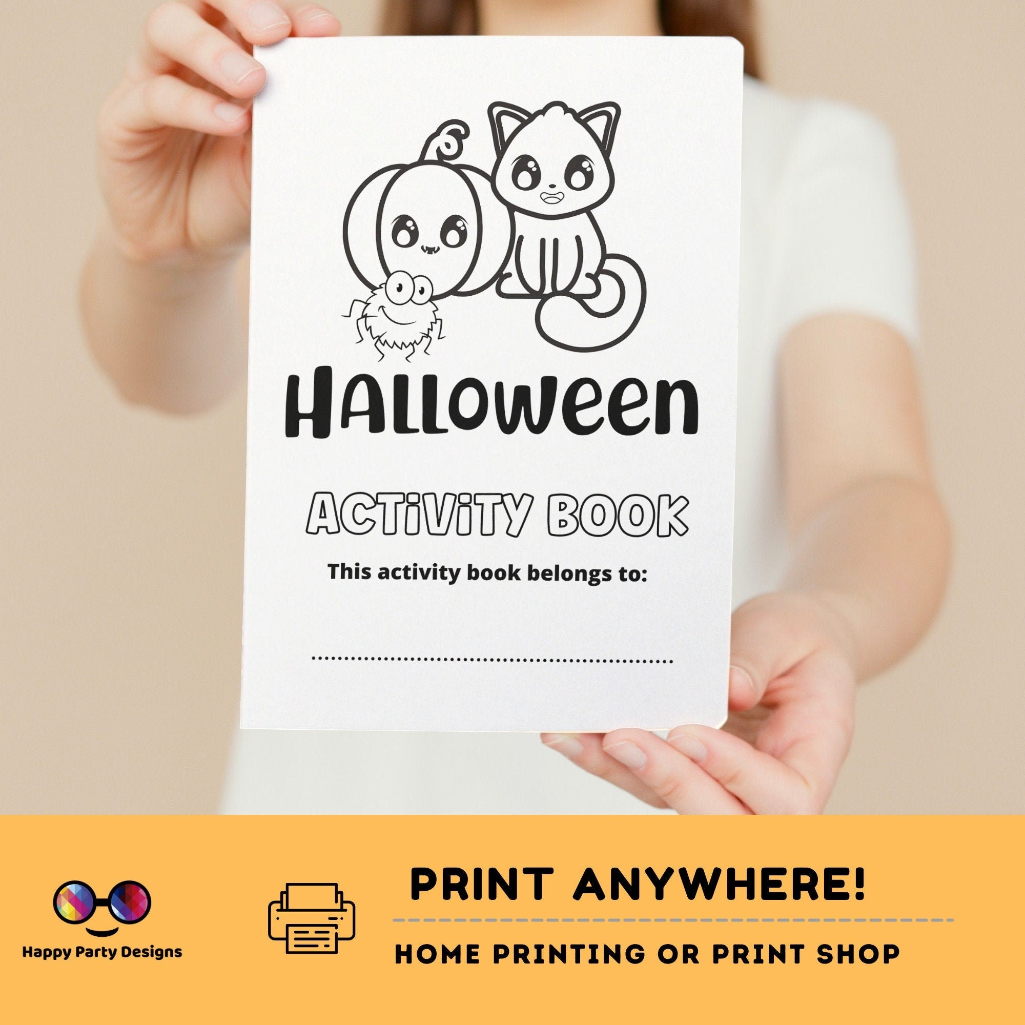 Halloween Activity Booklet | Coloring Booklet for Halloween | Printable ...