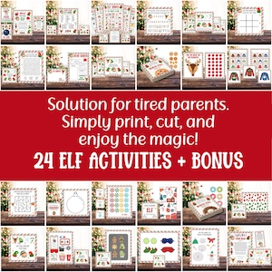 24 Day Elf Mega Bundle Elf Kit Elf Games Elf Notes Elf Activities Elf ...
