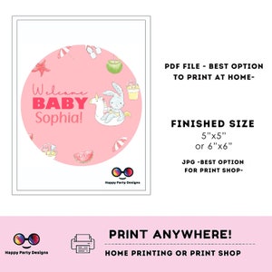 Editable Pool Baby Bash Cake Topper | Pool Party Cake Topper | Baby ...