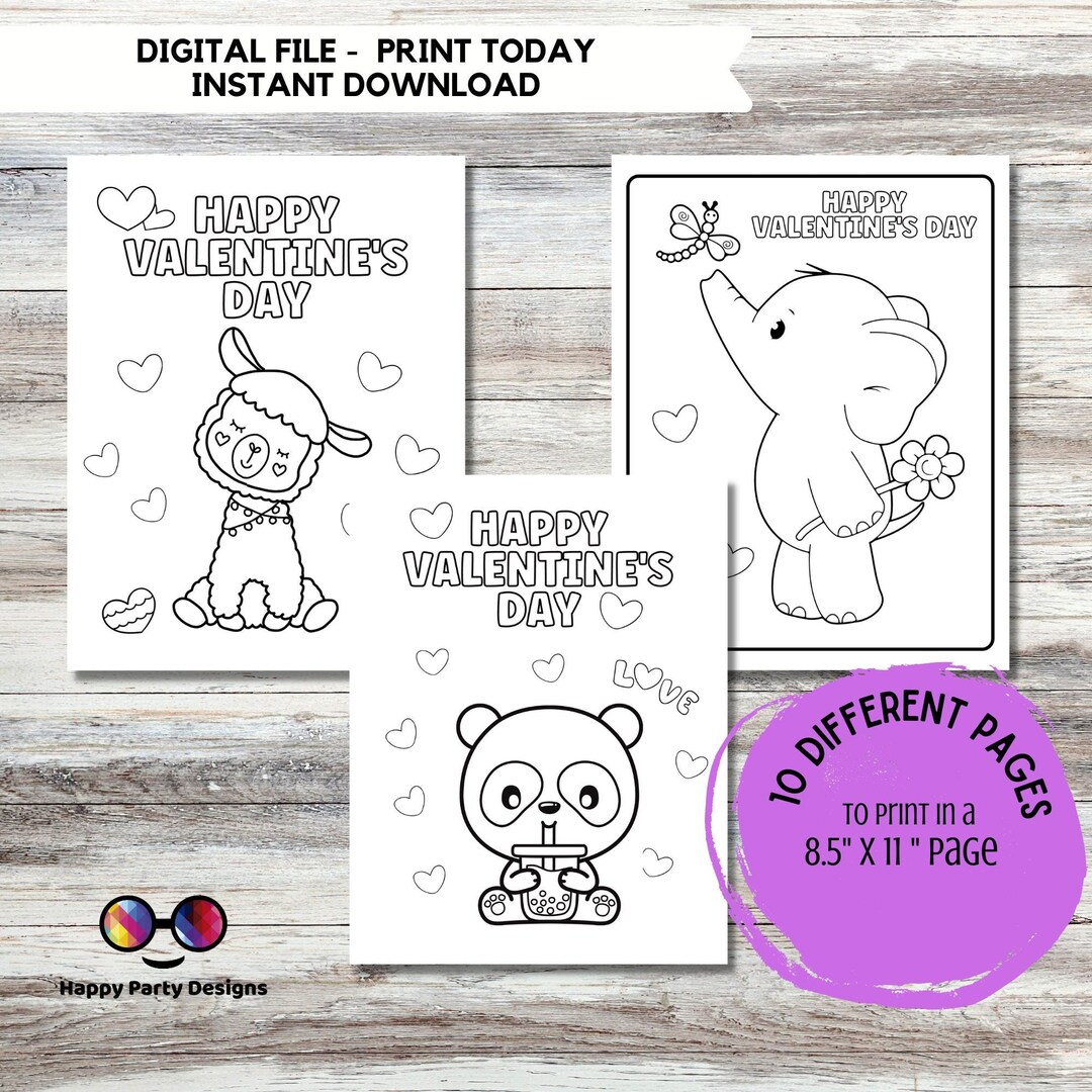 Printable Coloring Pages | Coloring Pages for Kids | Happy Valentines ...