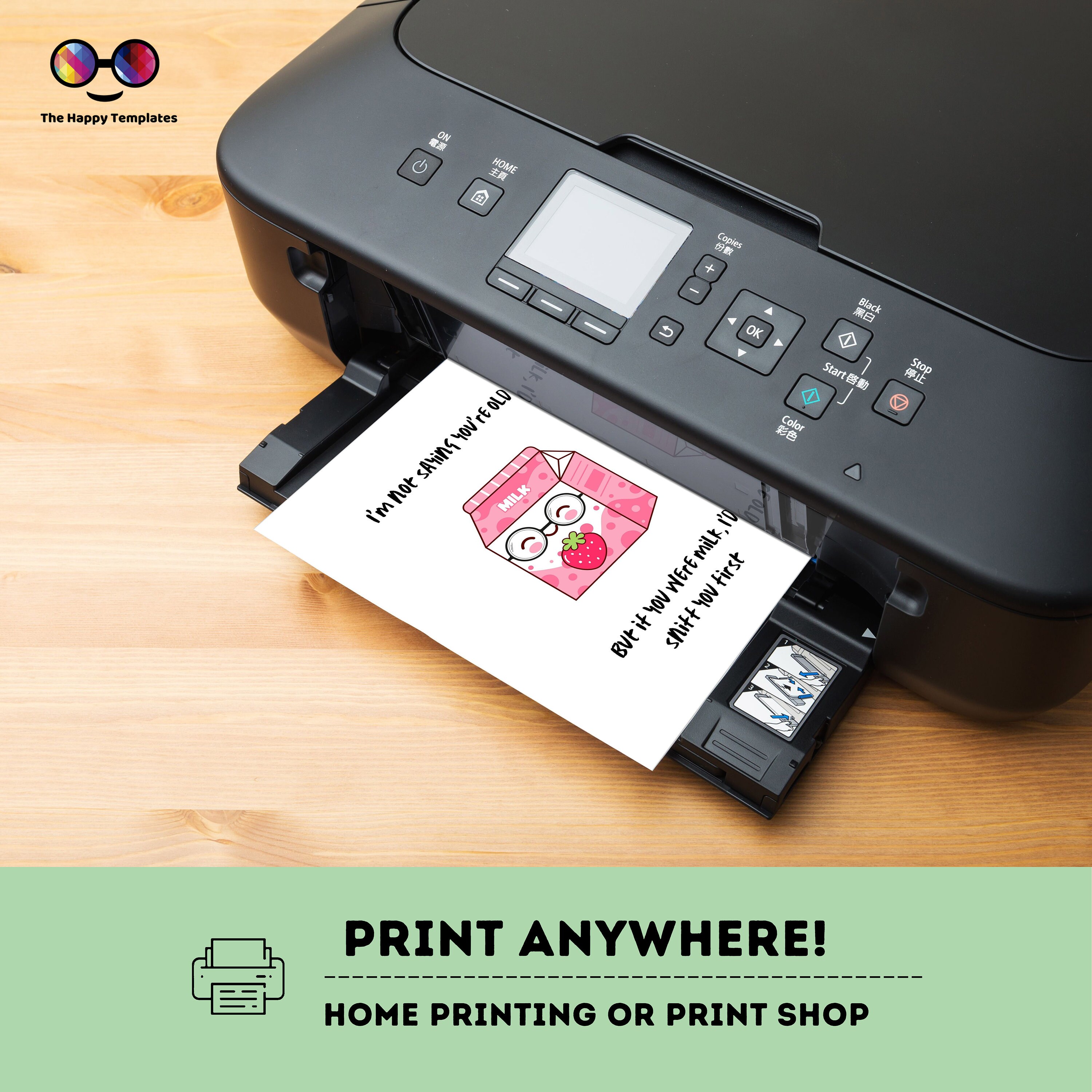 Printable Old Milk Birthday Card | I'd Sniff You First Birthday ...
