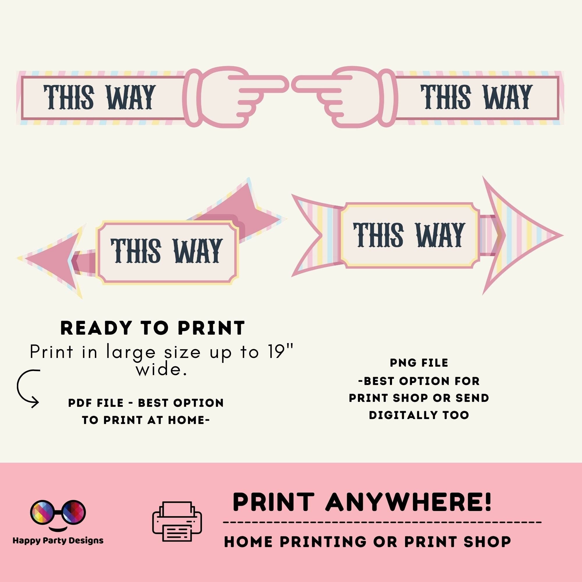 Carnival Circus Arrow Sign Circus Birthday Arrow Sign - Etsy