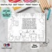Editable Woodland Coloring Page | First Birthday Coloring Page | Any ...