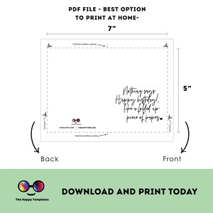 Printable Happy Birthday Card | birthday Greeting Card | Nothing Says ...