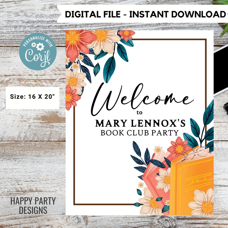 Book Club Poster - Etsy