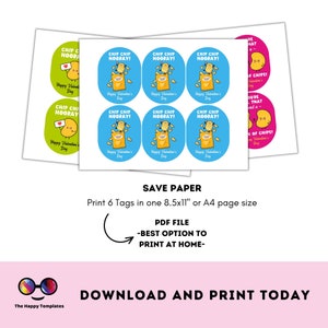 Valentine Tag for School Classmates | for Snack Size Chips Tag ...