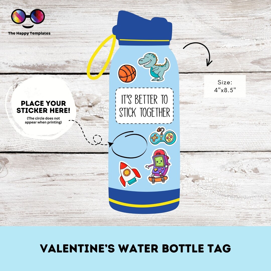 Valentine Tag for School Classmates | Tag for Stickers | Classroom ...