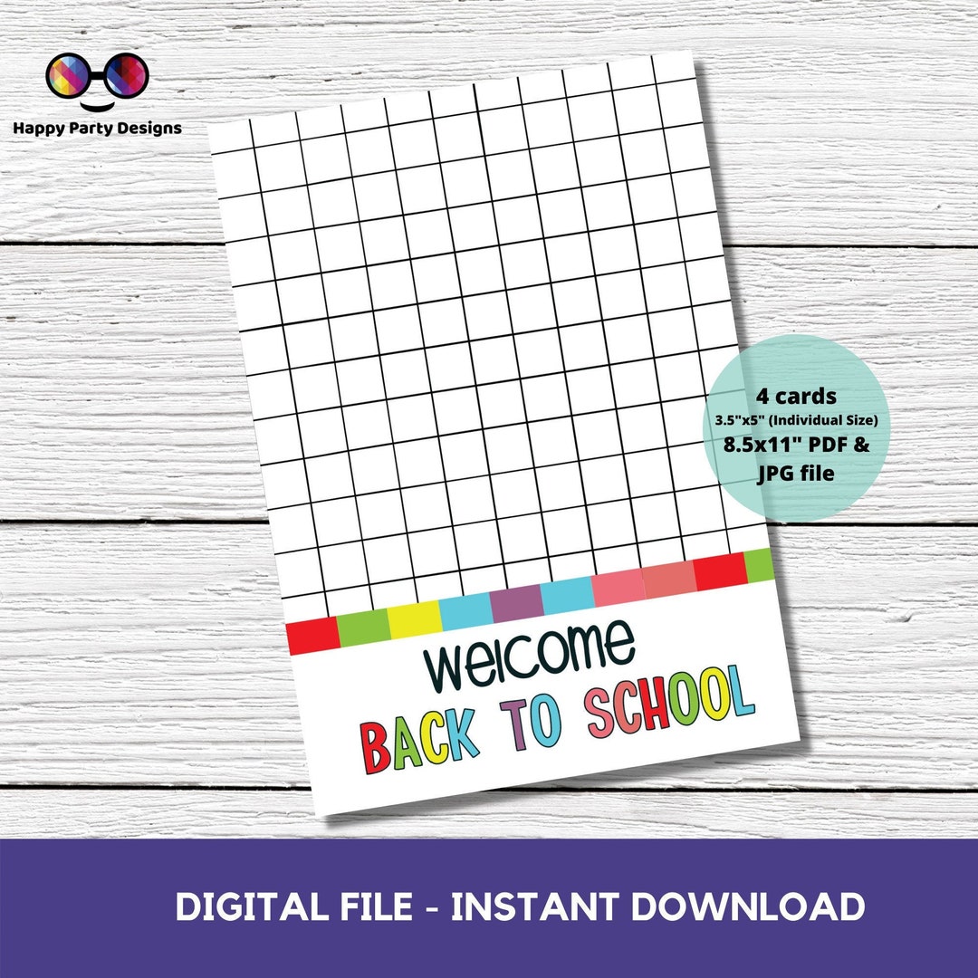 Cute Printable Mini Cookie Card for Back to School Gifting - Instant ...