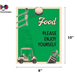 Editable Golf Party Signs (3) | Par-tee Birthday | Golf Birthday ...